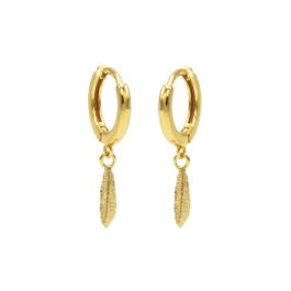 Hinged Hoops Feather